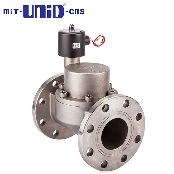 "UNI-D" 2/2 Stainless Solenoid valve , Flang JIS 10K , Normally closed ...