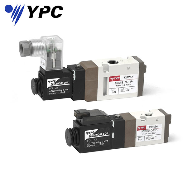 "YPC" 3/2 , 5/2, 5/3 Compact Solenoid valve, SCE300 / SCE400 Series ...