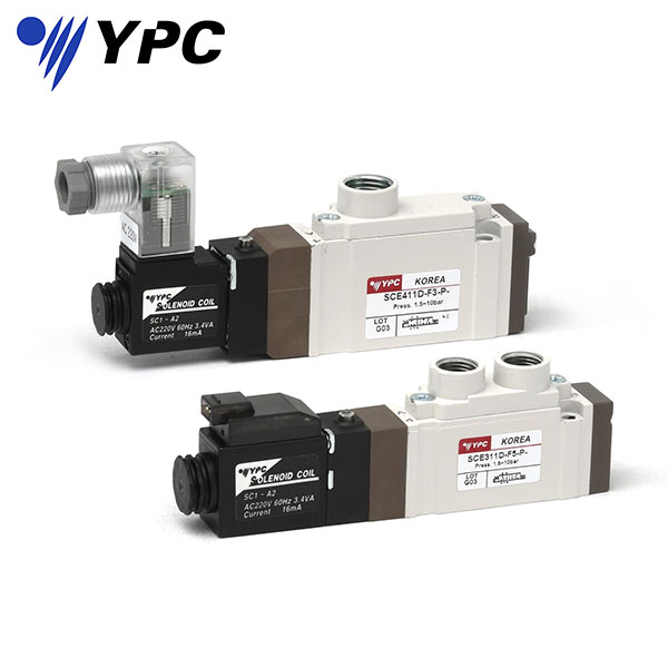 "YPC" 3/2 , 5/2, 5/3 Compact Solenoid valve, SCE300 / SCE400 Series ...